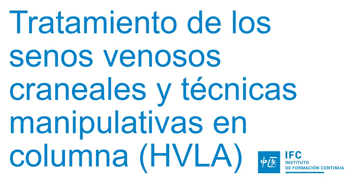 Tratamiento de los senos venosos craneales y técnicas manipulativas en ...